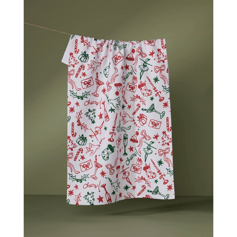 Holiday Doodles Multi Tea Towel – Browns Kitchen