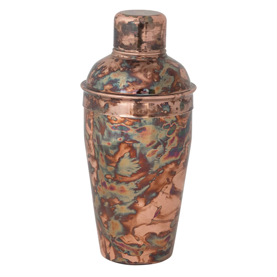16 oz. Stainless Steel Cocktail Shaker, Oxidized Copper Finish – Browns ...
