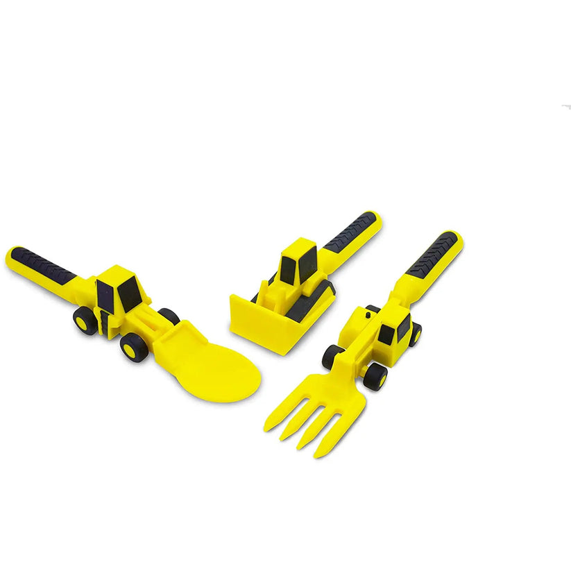 Constructive Eating Construction Themed 3 Piece Utensil – Browns Kitchen